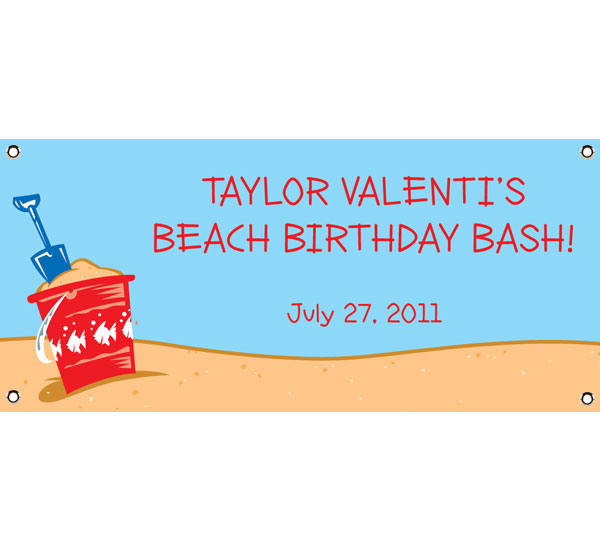 Beach Party Theme Banner