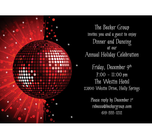 Holiday Party Invitation